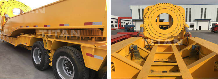 Different types of Bhachu wind turbine tower transport trailer