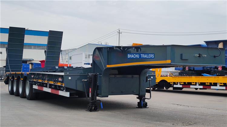 Bhachu 4 Axle 100 Ton Low Bed Trailer for Sale In Tanzania